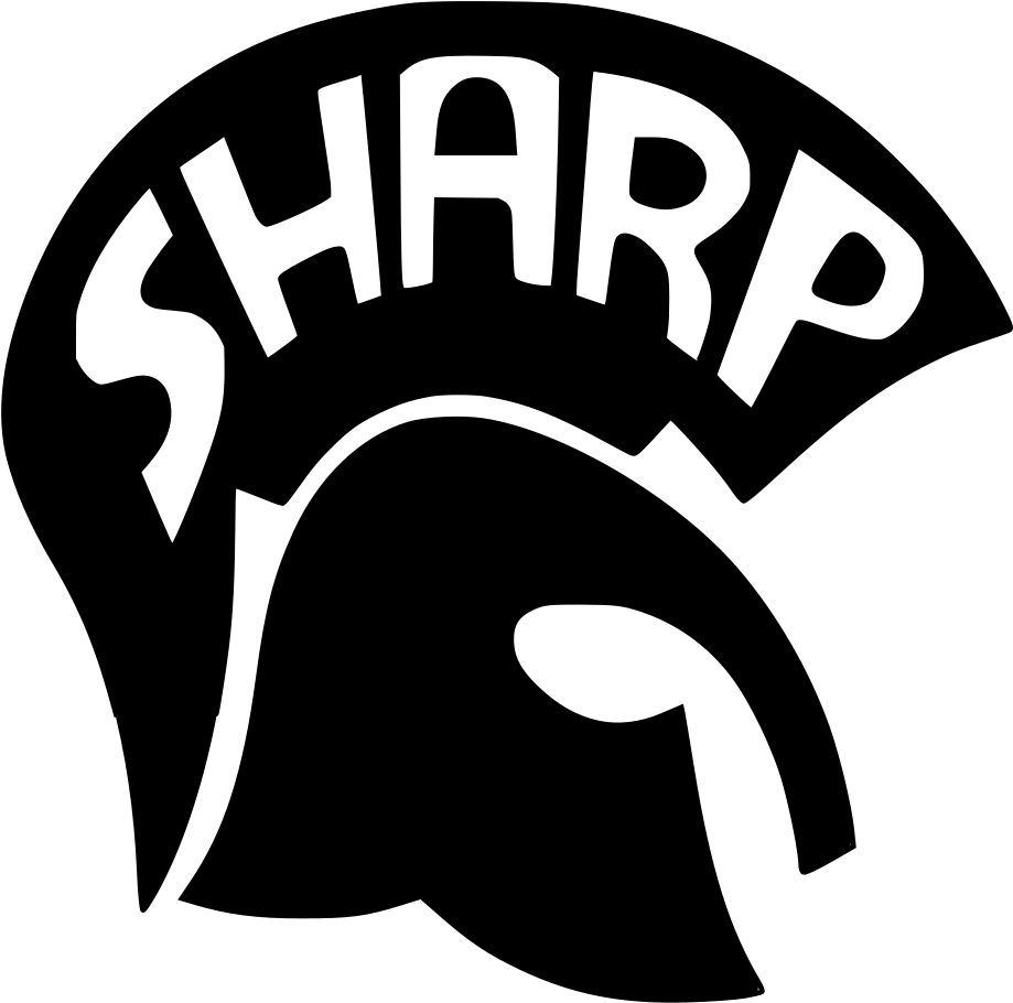 Sharp Logo Black Shilhoutte - Sharp Skinhead (1024x1024), Png Download