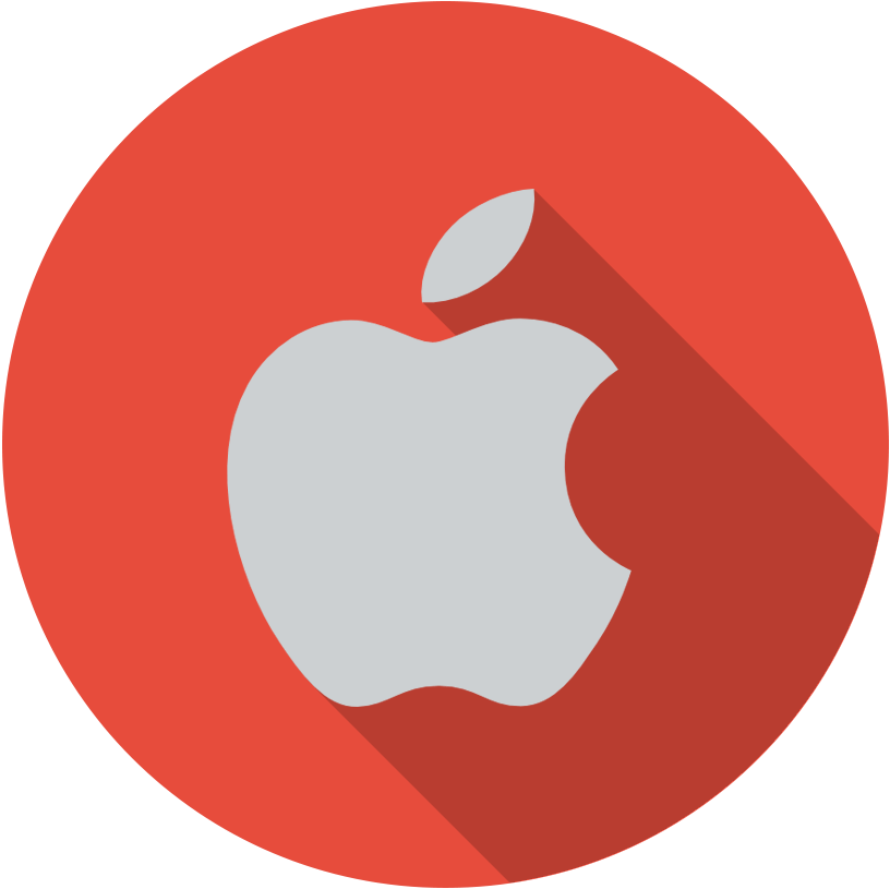 Apple-circle (830x830), Png Download