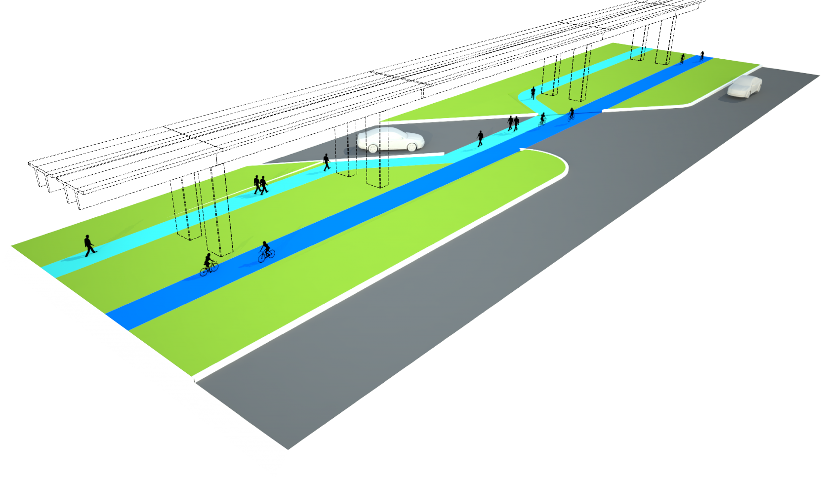 Safe Crossings - Diagram (1760x1021), Png Download