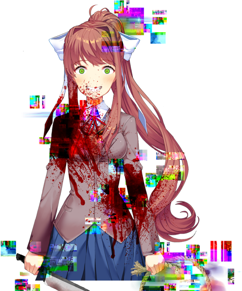 "i Did It All For You, Mc" - Doki Doki Literature Club Monika Png ...