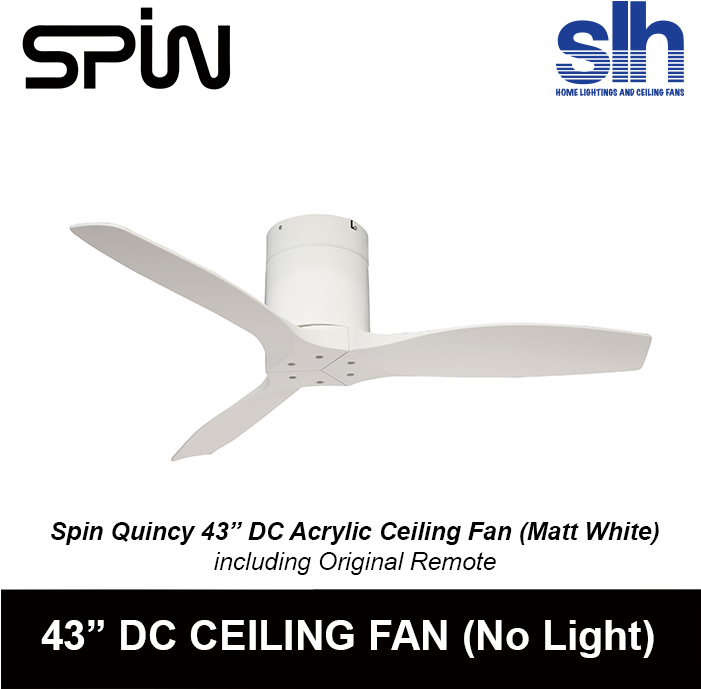 Spin Quincy 43" Designer Dc Ceiling Fan - Adobe Photoshop Lightroom ...