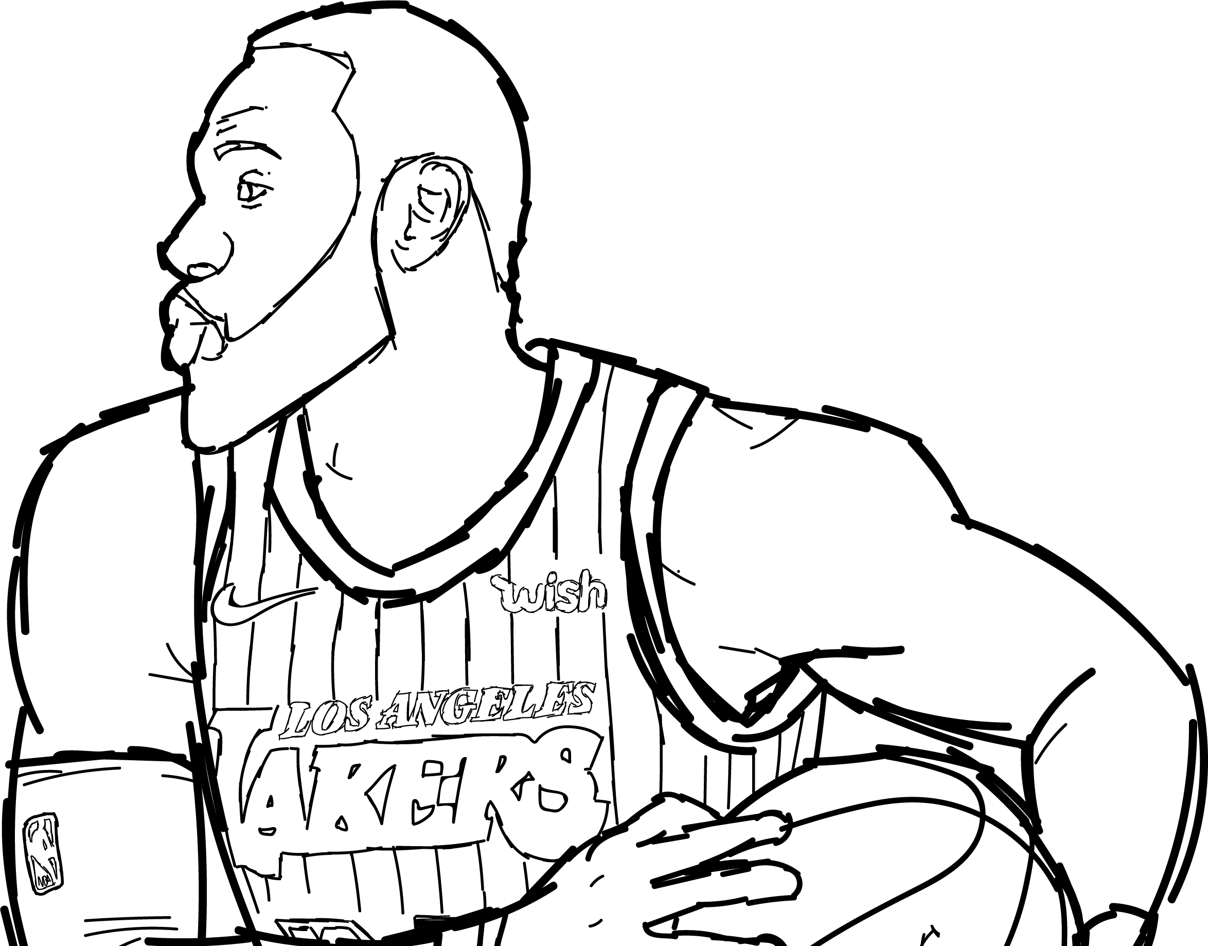 Lakers Logo Coloring Pages