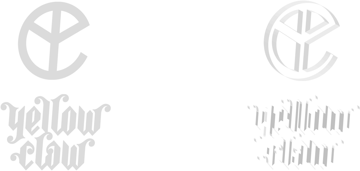 3d Layers Made In Illustrator - Yellow Claw (1400x580), Png Download