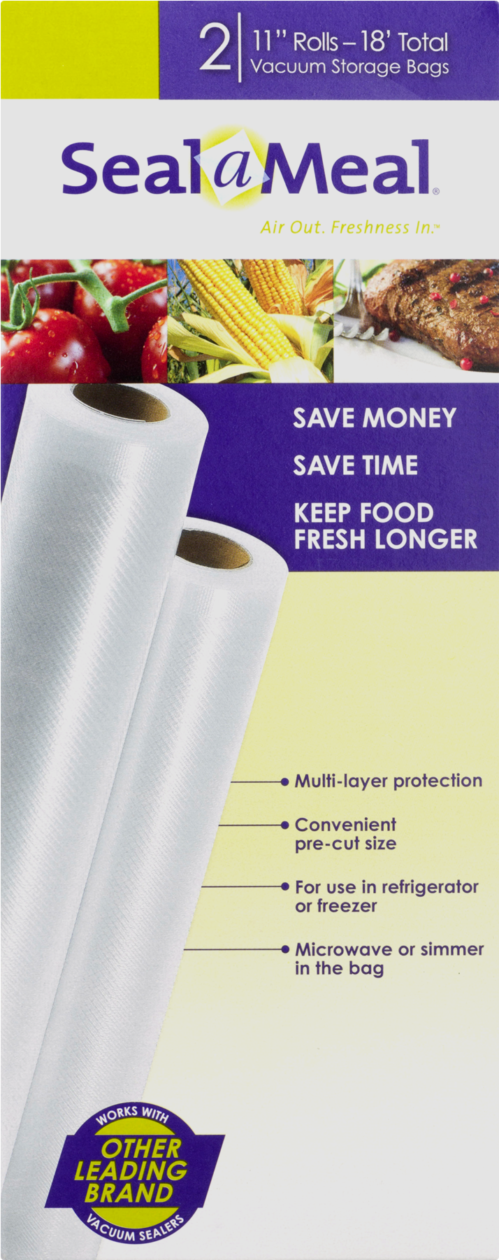 Download Seal A Meal 11" X 9' Vacuum Seal Rolls For Seal A Meal - Seal ...