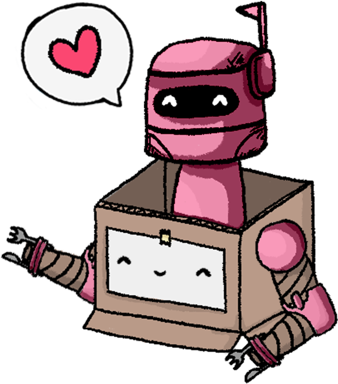 Newsletter Mech - Cartoon (1000x1000), Png Download