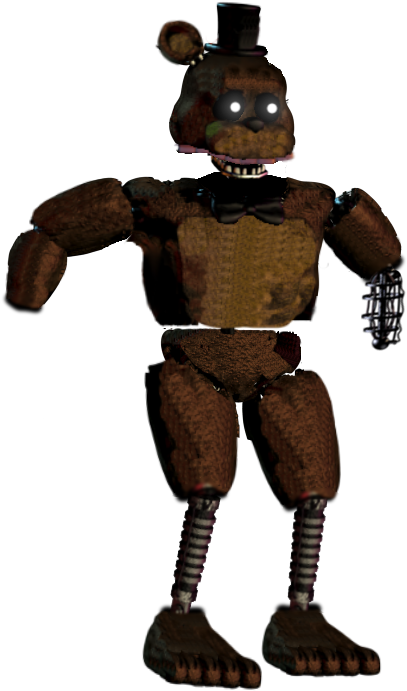 Ignited Fixed Nightmare Freddy - Figurine (477x711), Png Download