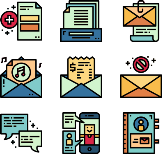 Email - Machinery Icons (600x564), Png Download