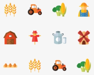 Farmer Agricultural Land Agriculture Computer Icons - Flat Icon Farm ...