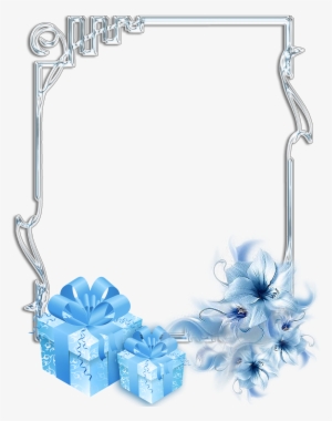 Large Transparent Christmas Silver Photo Frame With - Christmas Frame ...