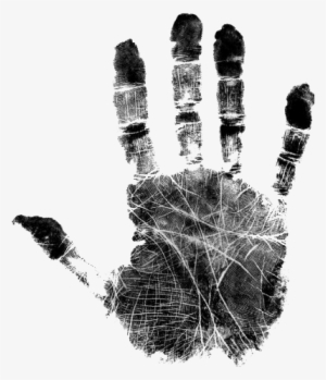 Hand Print 3 Small - Black Hand Print Png PNG Image | Transparent PNG ...