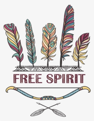 Feather Boho Bohemian Sticker Watercolor Bohofeathers - Vector Graphics ...