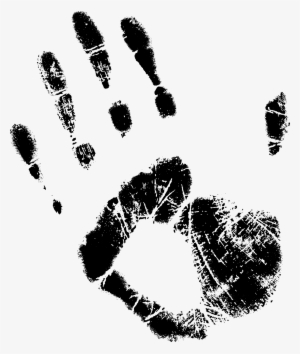 Black Handprint Clip Art - Right Hand Print PNG Image | Transparent PNG ...