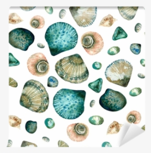 Seamless Pattern With Watercolor Clouds And Rain Wall - Watercolor ...