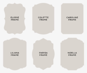 Printable Fancy Shapes For Kids - Die Cut Invitation Shapes PNG Image ...