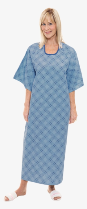 Angle Back Overlap Patient Gown - Hospital Patient Gown Icon PNG Image ...