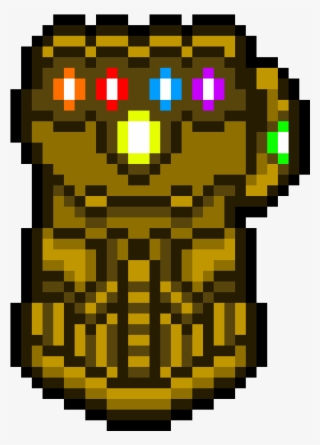 Infinity Gauntlet - Pixel Art PNG Image | Transparent PNG Free Download ...