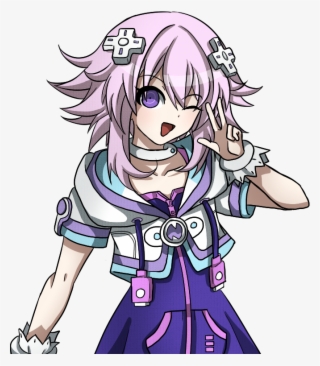 Dr Sprite Commission Of Neptune From Hyperdimension - Cartoon PNG Image ...