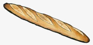 French Bread Drawing At Getdrawings - Baguette Drawing PNG Image ...