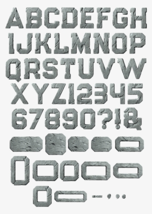 Flinty Stone Font Might Of Rock Typeface - Rock Font PNG Image ...