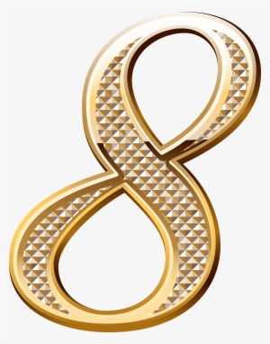 Gold Deco Number PNG Image | Transparent PNG Free Download on SeekPNG