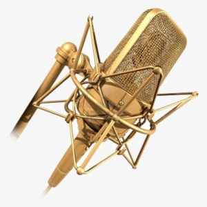 Gold-microphone - Gold Music Logo Png PNG Image | Transparent PNG Free ...
