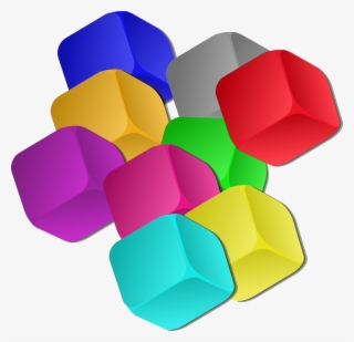 Boxes Dice Rainbow Colors Transparent Image - Cubes Clipart PNG Image ...
