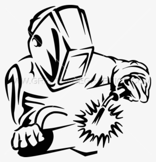 Graphic Transparent Stock Welder Black And White Free - Welder With No ...