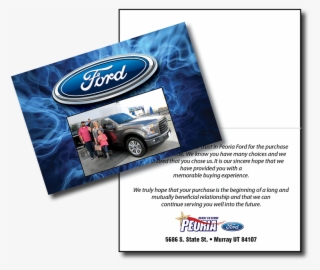 Customized / Personalized Thank You Cards - Ford Motor Company PNG ...