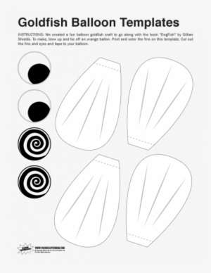 Dogfish Balloon Craft - Fish Balloon Template PNG Image | Transparent ...