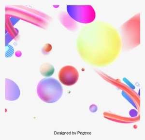 Bright Color Geometry Flat Gradient Float, Colorful, - Geometry PNG ...
