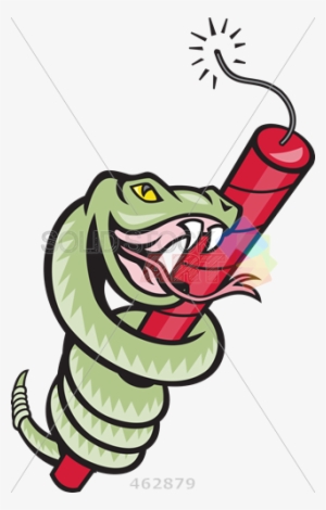 Stock Illustration Of Cartoon Rattle Snake Wrapped - Snake Wrapped ...