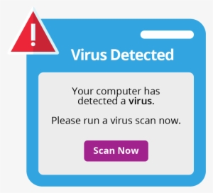 Pop Up Window Showing A Virus Has Been Detected - Window PNG Image ...