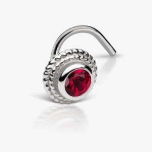 Ruby Thin Braid Nostril Stud - Body Piercing PNG Image | Transparent ...