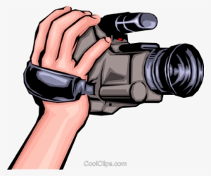Hand Holding Camcorder Royalty Free Vector Clip Art - Hand Holding ...