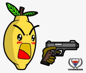 Graphic Library Lemon With A Gun By Czechbiohazard - Drawing PNG Image ...