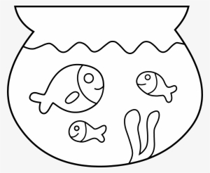 Tropical Fish Clipart Pet Fish - Fish In A Bowl Clipart Black And White ...