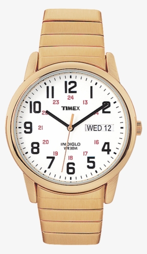 Easy Reader Day Date 35mm Expansion Band Watch - White Dial Men Timex ...