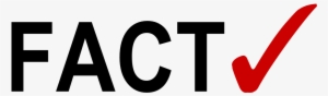 Text Reads "fact" Next To A Red Checkmark - Check Mark PNG Image ...