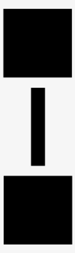 Two Black Squares Vertical Line Graphic Symbol Vector PNG Image ...