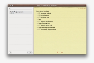 Notes Looks Just Like The Ios Version, Complete With - Apple PNG Image ...