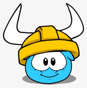 Gold Viking Helmet In Puffle Interface - Club Penguin Viking Helmet PNG ...