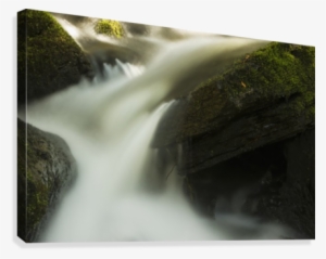 Stream Water Rushing Down A Mossy Rock Waterfall - Supplier Generic ...