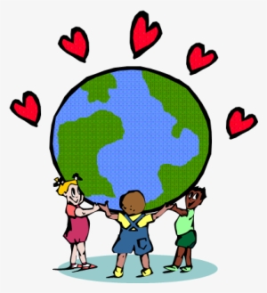 Earth Day Clipart Love Other - Love The World Clipart PNG Image ...