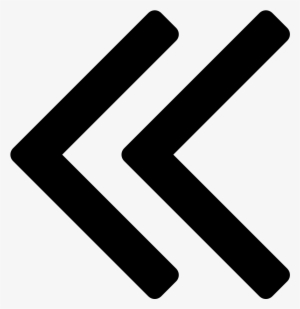 Chevron Svg Thin - Left Double Angle Bracket PNG Image | Transparent ...