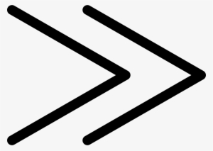 Fast Forward Thin Double Arrows Comments - Arrow PNG Image ...