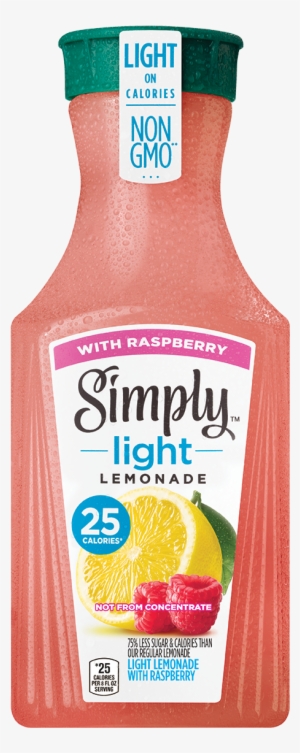 Simply Light Lemonade With Raspberry - Right Place PNG Image ...