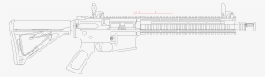 Ar15 Drawing Custom - Assault Rifle PNG Image | Transparent PNG Free ...