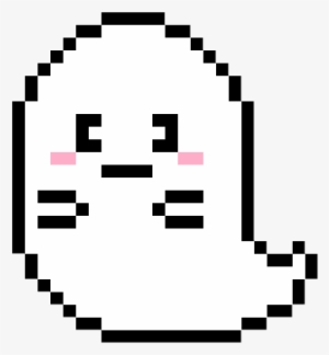 Ghost Face - Minecraft Halloween Pixel Art Grid PNG Image | Transparent ...