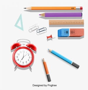 Beautiful Cartoon Cute School Supplies Stationery, - School PNG Image ...
