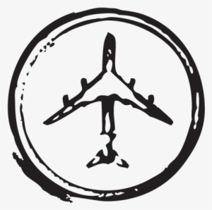 Airplane Stamp Postmark Wall Art Decal - Airplane Stamp Png PNG Image ...